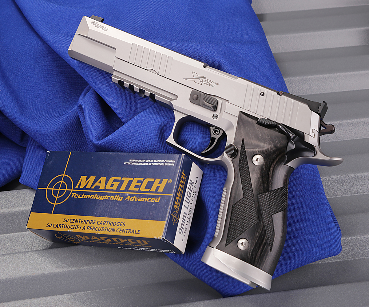 Test: SIG Sauer X-Six Match in 9 mm Luger + 35 weitere Pistolen ... Test: SIG Sauer X-Six Match in 9 mm Luger + 35 weitere Pistolen ...